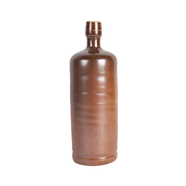 UNE VIE NOMADE Vintage Stone Bottle - Brown