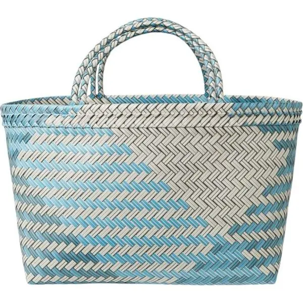 SARAH STEWART Benny Handwoven Tote - Blue Multi