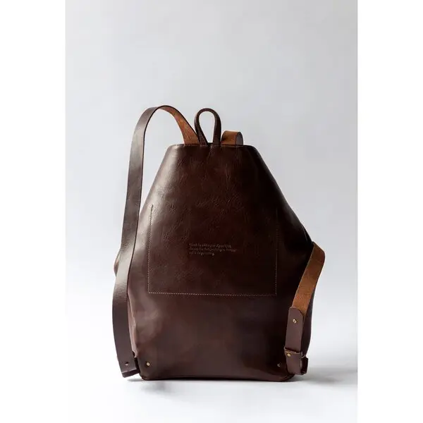 HARPER THE LABEL Folded Backpack - Walnut