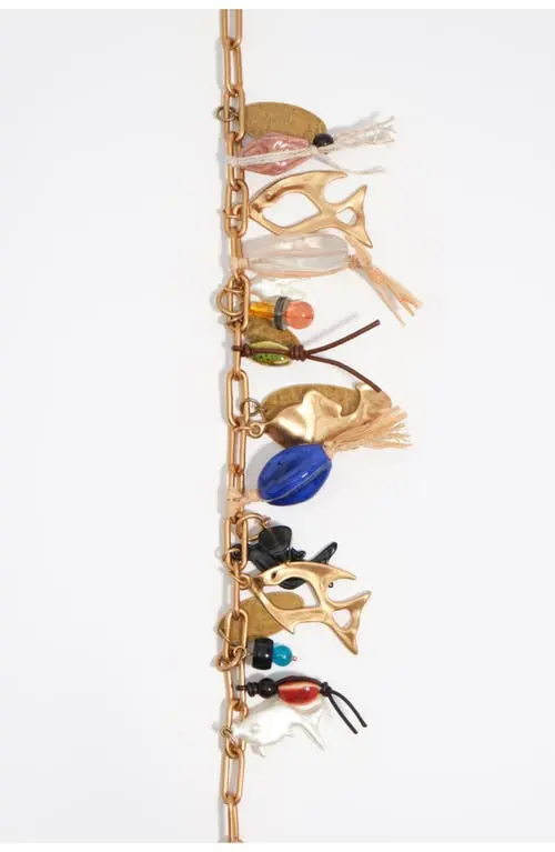 Bimba Y Lola Ceramic Fish Charm Necklace