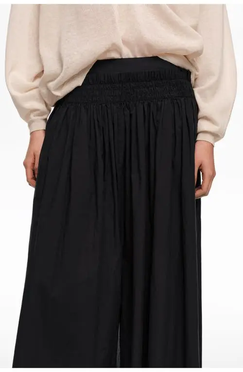 Bimba Y Lola A-line Maxi Slit Cotton Skirt