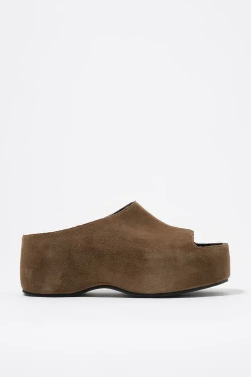 Bimba Y Lola Suede Platform Sandals