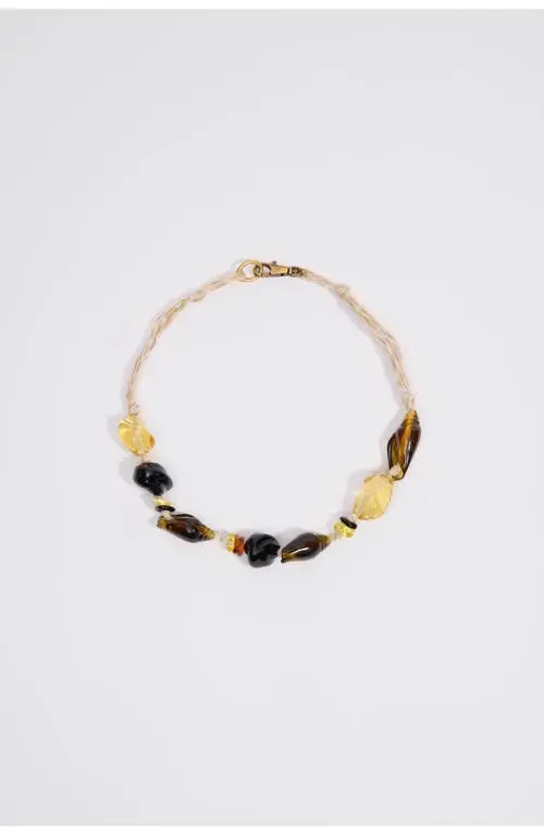 Bimba Y Lola Resin Seashell Necklace - Amber