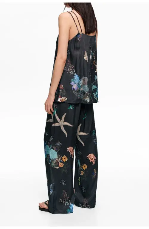 Bimba Y Lola Seabed Print Lyocell Blend Joggers