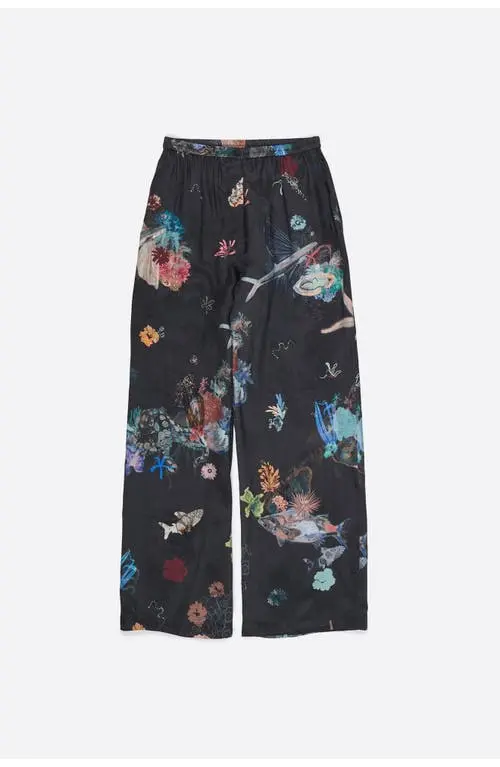 Bimba Y Lola Seabed Print Lyocell Blend Joggers