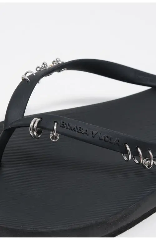 Bimba Y Lola Embellished Flip-flops