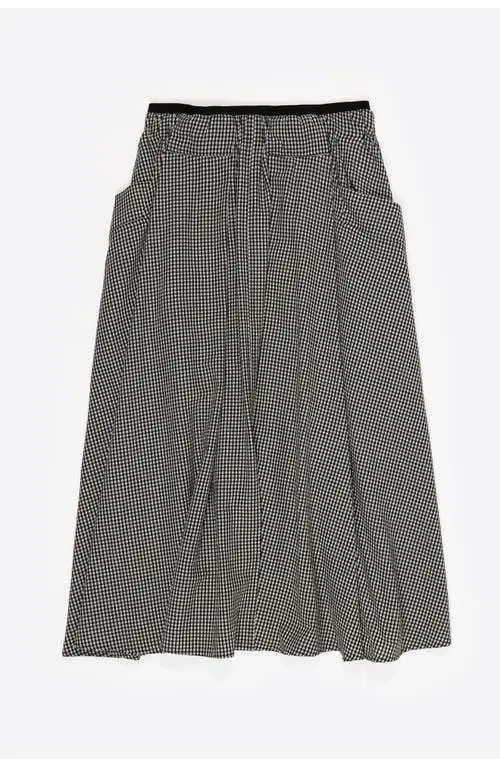 Bimba Y Lola Checked A-line Midi Skirt