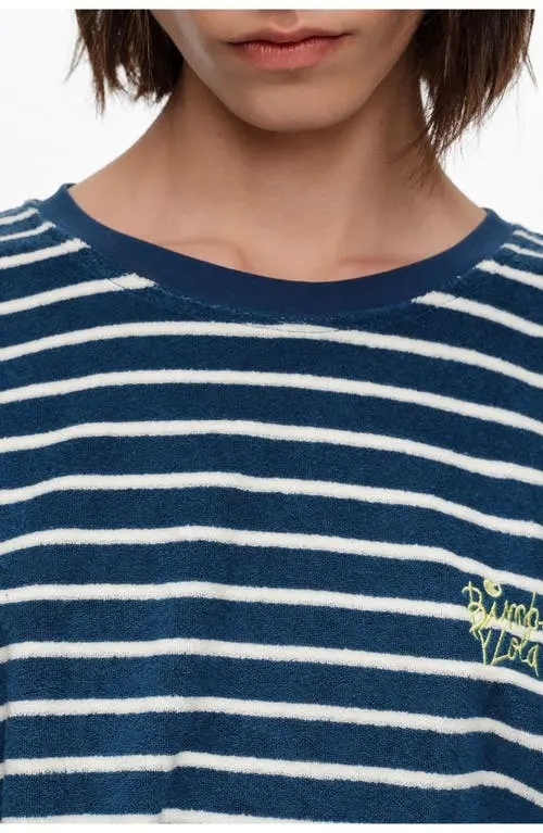 Bimba Y Lola Striped Cotton Blend T-shirt
