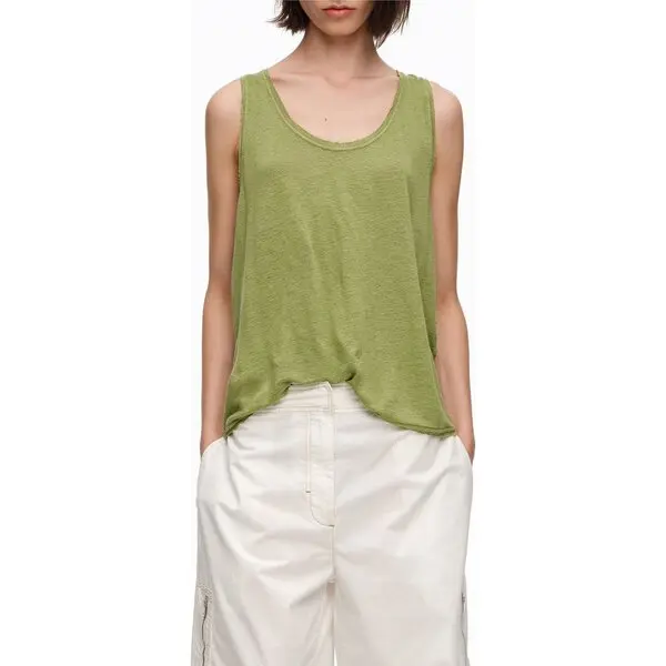 Bimba Y Lola Washed Linen Vest Top