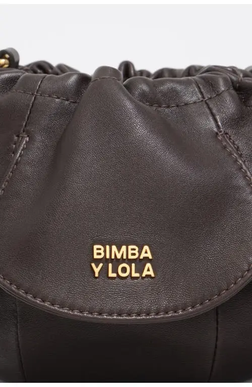 Bimba Y Lola Leather Pétalo Bag - Ebony