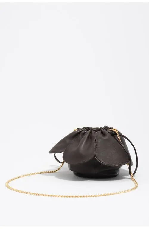 Bimba Y Lola Leather Pétalo Bag - Ebony