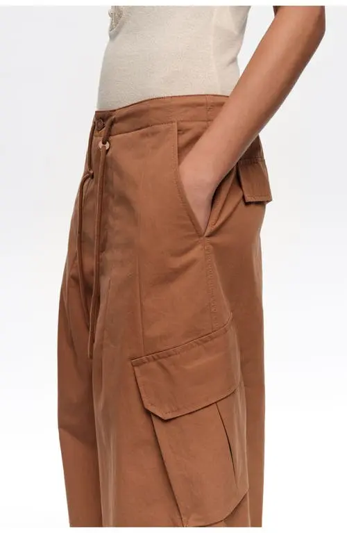 Bimba Y Lola Cotton Blend Cargo Trousers