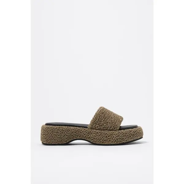 Bimba Y Lola Platform Sandals With Fabric Upper
