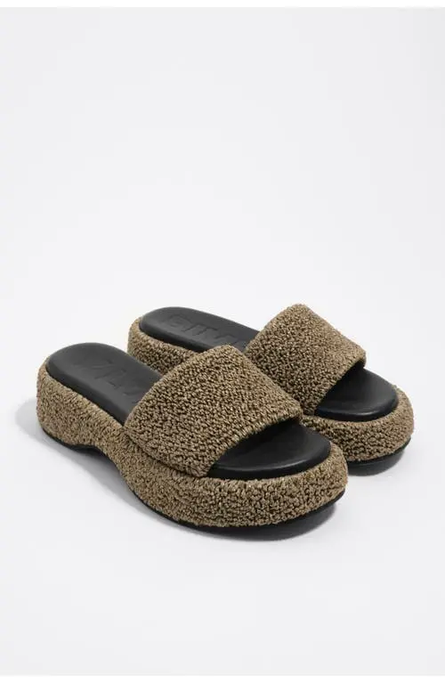 Bimba Y Lola Platform Sandals With Fabric Upper