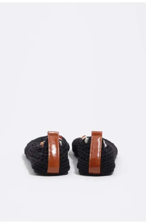 Bimba Y Lola Hand-crocheted Ballerina With Stone Embellishments - Black