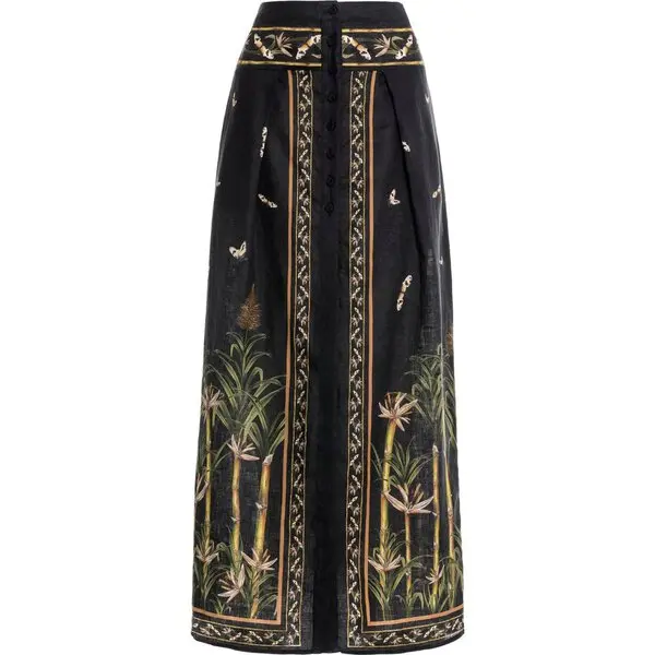 Agua Bendita Coralina Azucar Midi Pareo Skirt - Multicolor