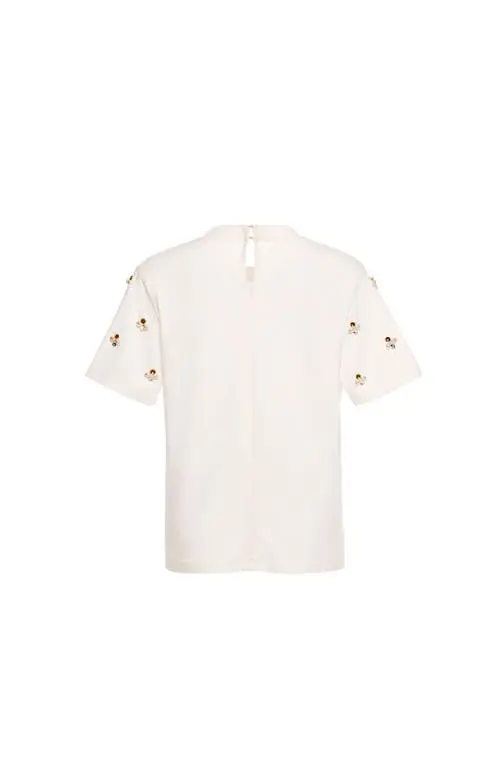 Agua Bendita Sama Paraiso Embroidered Pima Cotton T-shirt - Multicolor