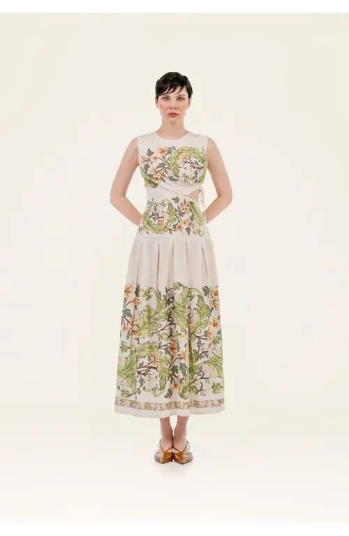 Agua Bendita Otoño Anhelo Midi Dress