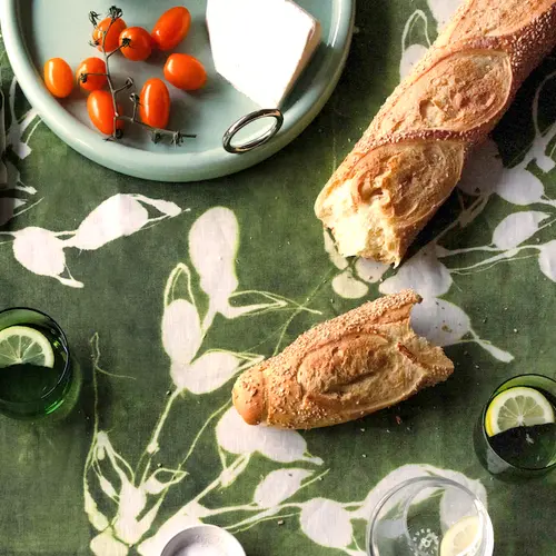 GOLDIE HOME Round Porto Print Tablecloth