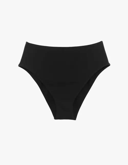 Araks High-waisted High-cut Bikini Bottom - Black