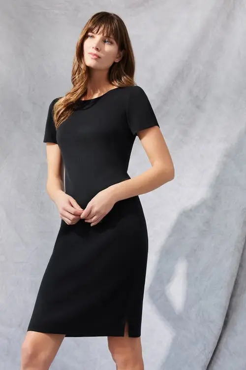 Ming Wang Short Sleeve Knit Dress