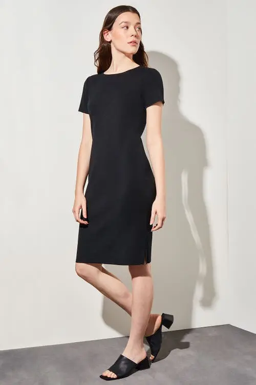 Ming Wang Short Sleeve Knit Dress