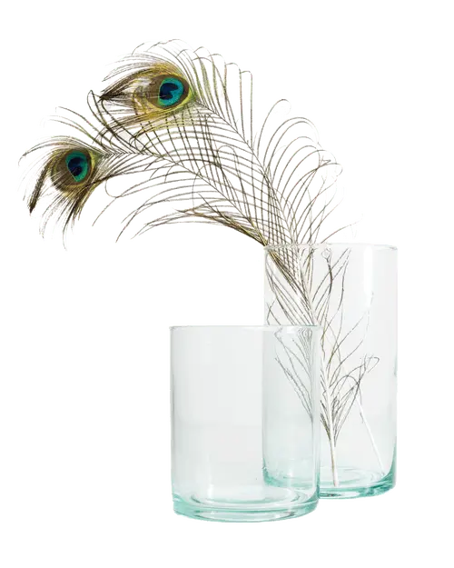 UNE VIE NOMADE Kade Recycled Glass Hurricanes