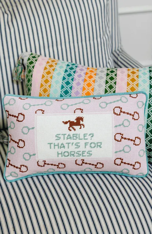 FURBISH Needlepoint Pillow