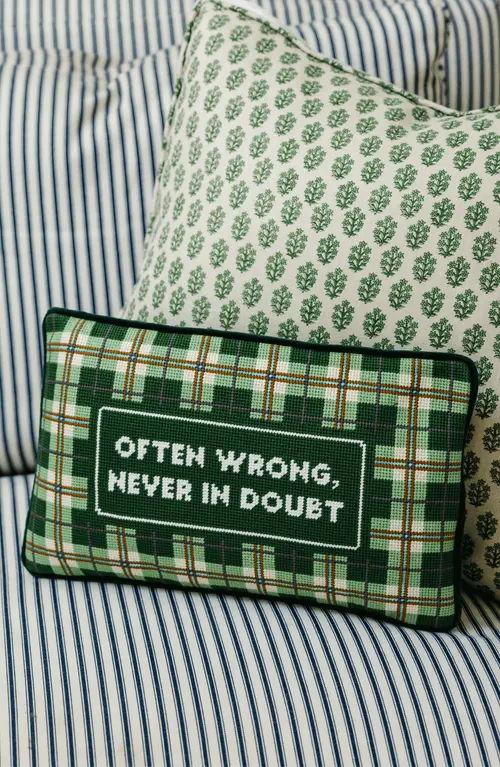FURBISH Needlepoint Pillow