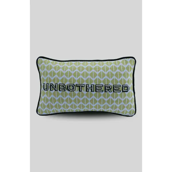 FURBISH Needlepoint Pillow - Unbothered