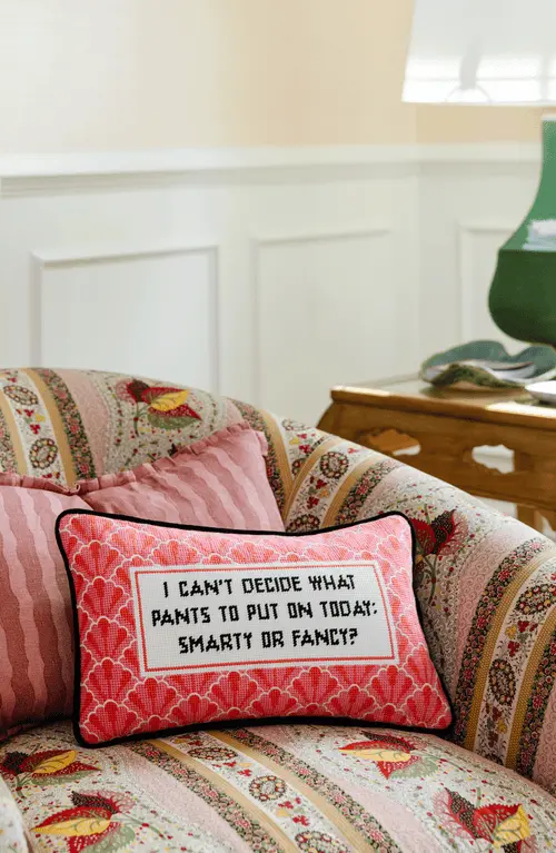 FURBISH Needlepoint Pillow