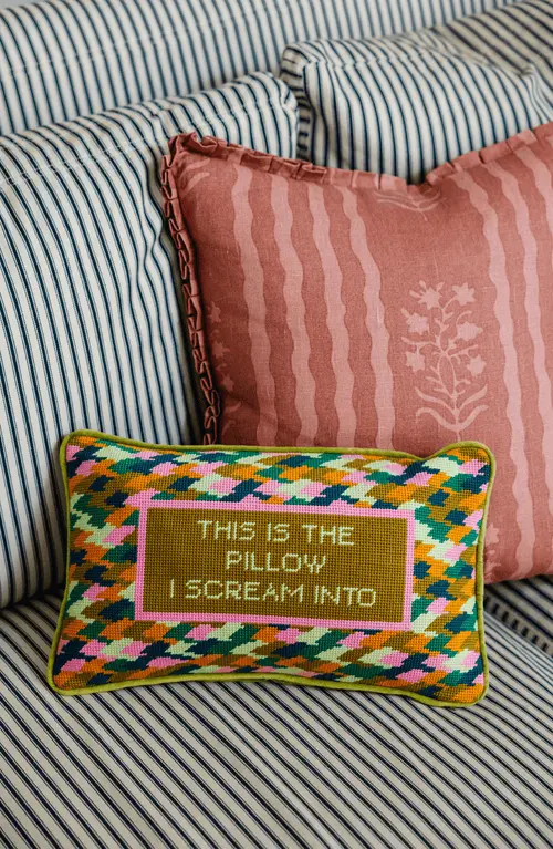 FURBISH Needlepoint Pillow
