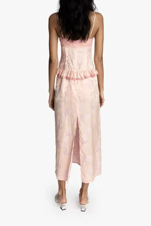 Anna Sui Damask Rose Brocade Slip Dress