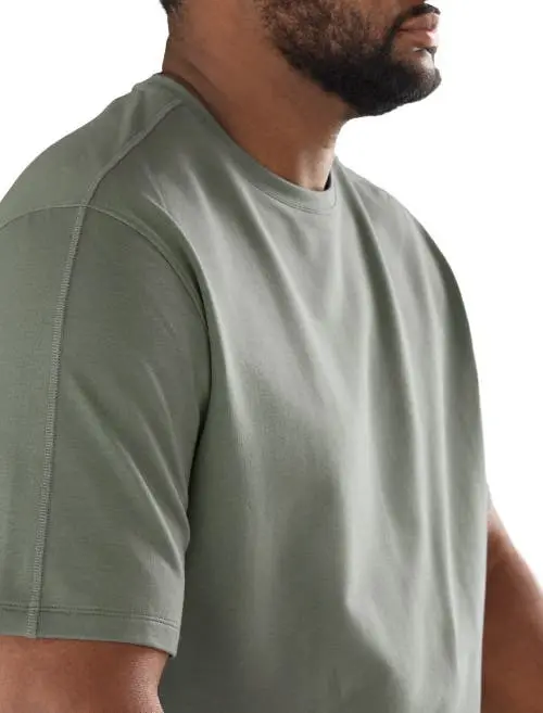 OAK HILL BY DXL Big & Tall Luxury T-shirt - Silver Pine Pd