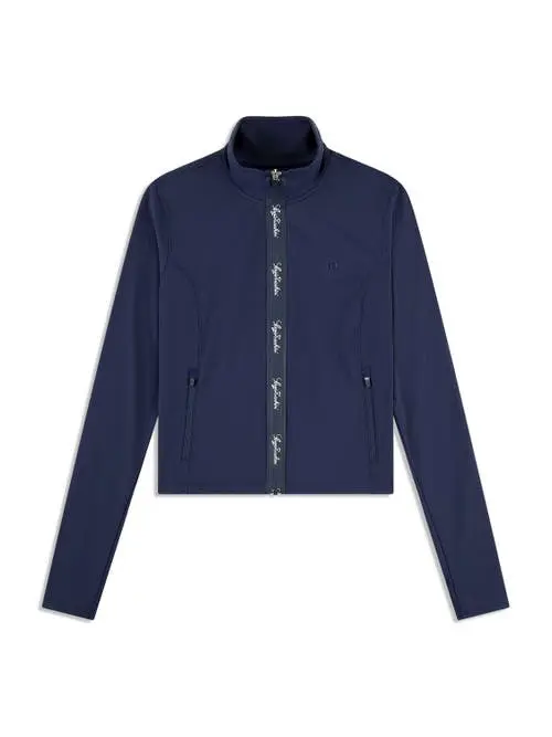 SERGIO TACCHINI Delfina Contour Track Jacket With Aqua Zipper