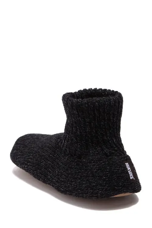 MUK LUKS Faux Fur Lined Slipper - Black