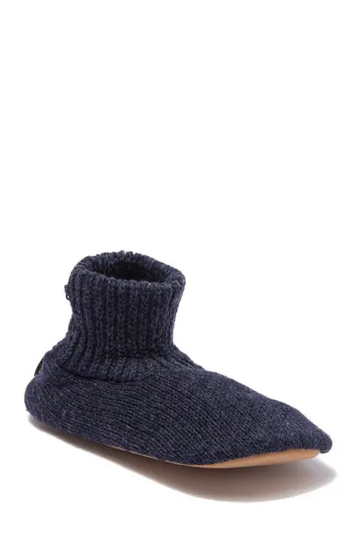 MUK LUKS Faux Fur Lined Slipper - Navy