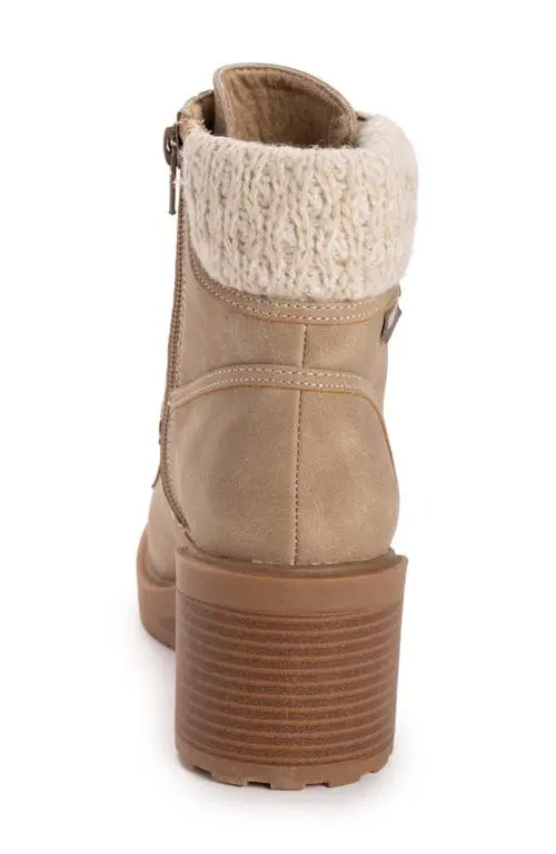 MUK LUKS Sky Solange Lace-up Wedge Boots