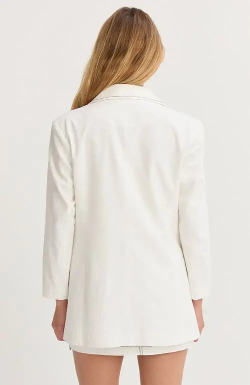 CRESCENT Contrast Stitch Single Breasted Blazer