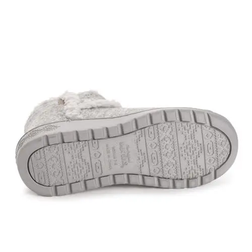 MUK LUKS Aubree Bootie Slipper With Faux Shearling Lining