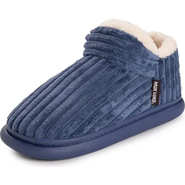 MUK LUKS Aveline Bootie Slipper - Blue