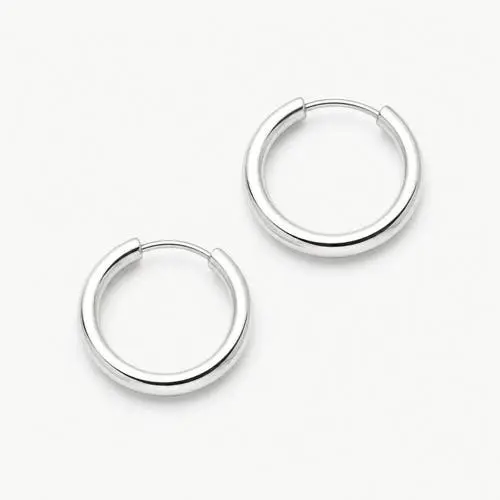 DONATELLO GIAN Sterling Classic Endless Hoops - Silver