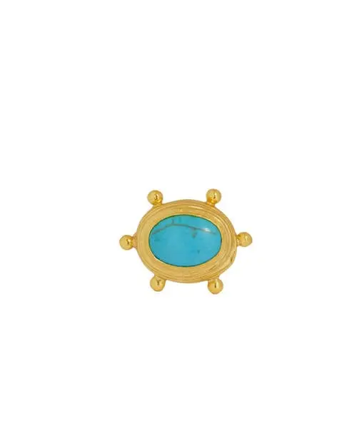 OTTOMAN HANDS Zand Turquoise Cocktail Ring