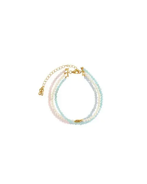 OTTOMAN HANDS Layered Beaded Bracelet - Gold