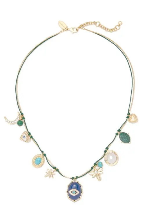Ramy Brook Sienna Charm Necklace - Blue Multi