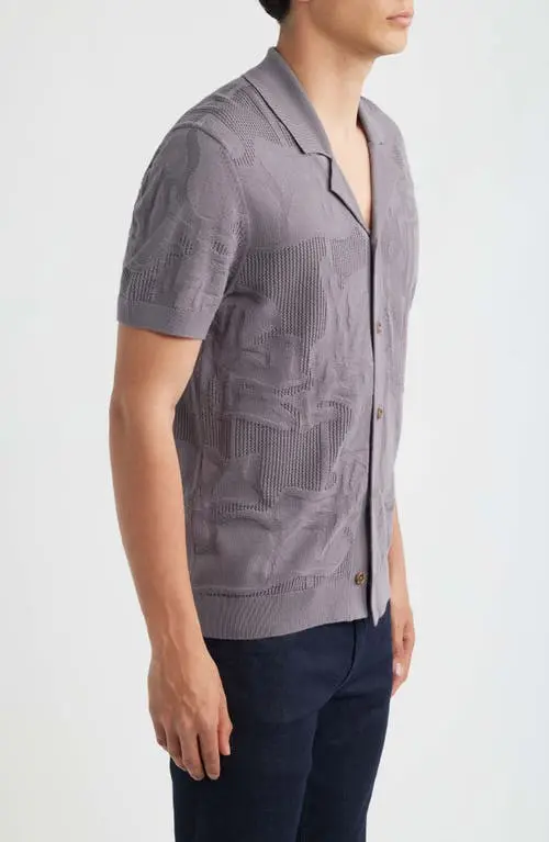 BOSS C-noy Texture Camp Shirt