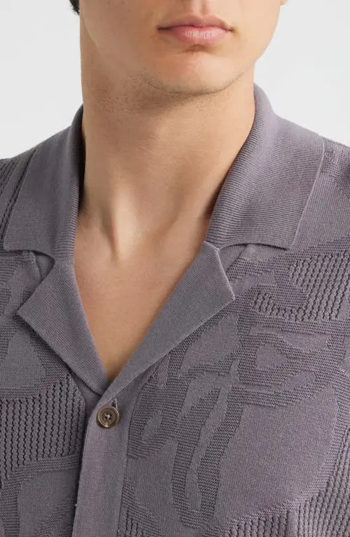 BOSS C-noy Texture Camp Shirt