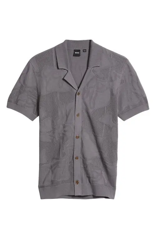 BOSS C-noy Texture Camp Shirt