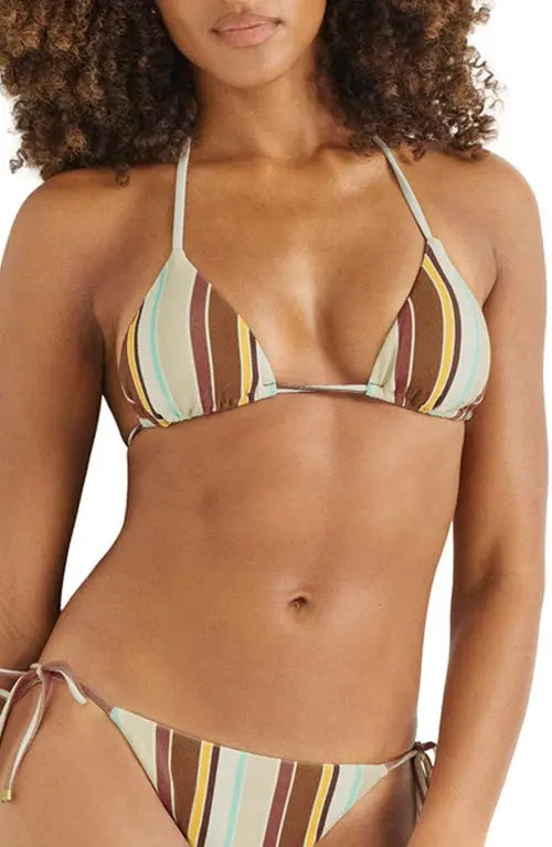 Vitamin A® Gia Triangle Bikini Top Striped - Sand Dunes Stripe