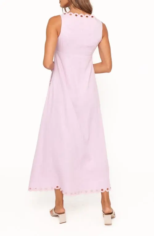 PETAL & PUP Jetta Midi Dress With Scalloped Trim